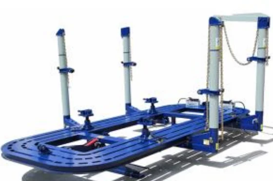 Rectangular Tube Car Frame Repair Bench - 4 Pulling Towers