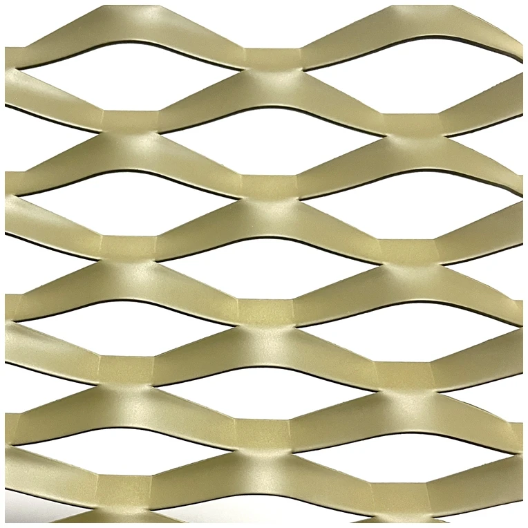 Aluminum Expanded Metal Mesh Facade Mesh Flattened Expanded Metal Sheet ...