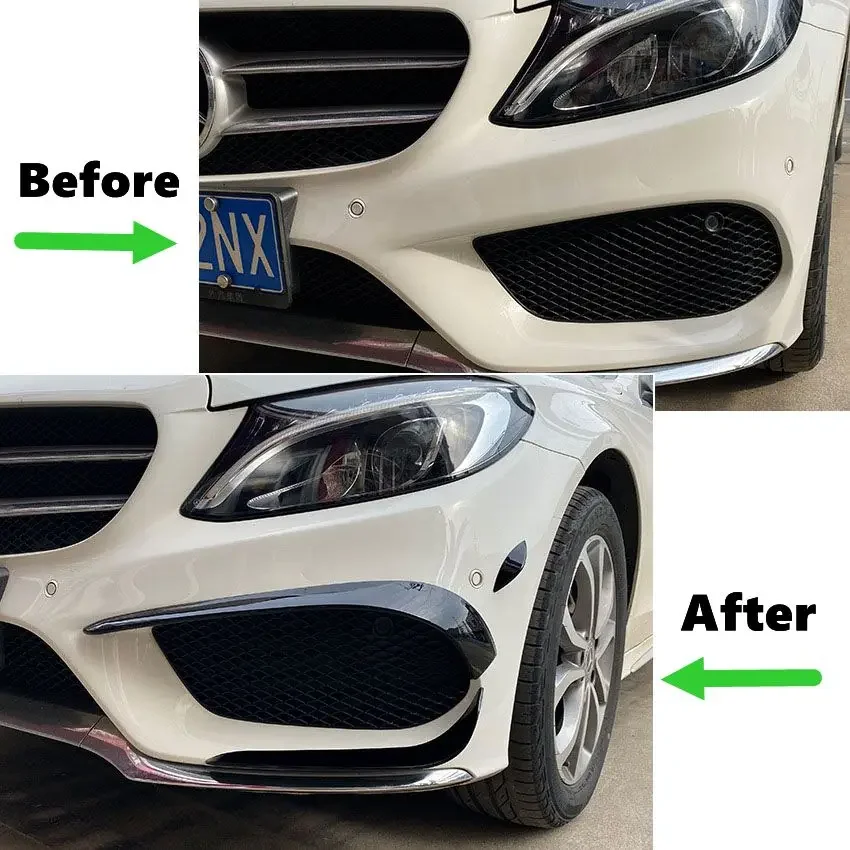 Front Bumper Splitter Side Spoiler Air Vent Wind Knife Body Kits for ...