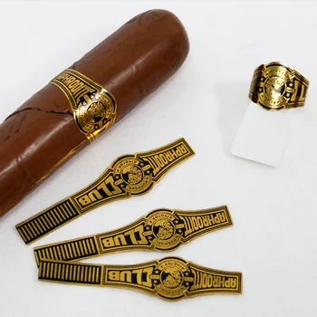 Custom Gold Foil Art Paper Cigar Bands Embossed Cigar Ring Labels - Buy ...