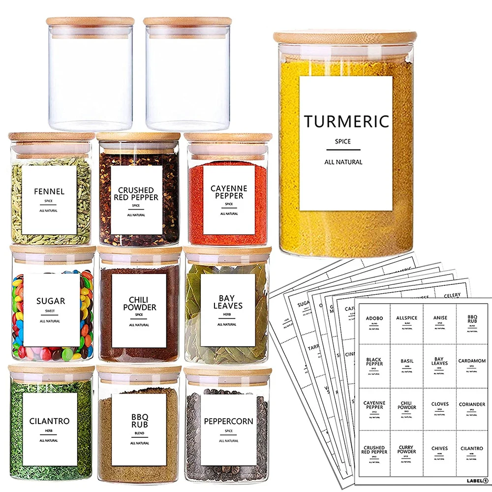 Custom Preprinted Kitchen Pantry Labels for Food Containers ,kitchen ...