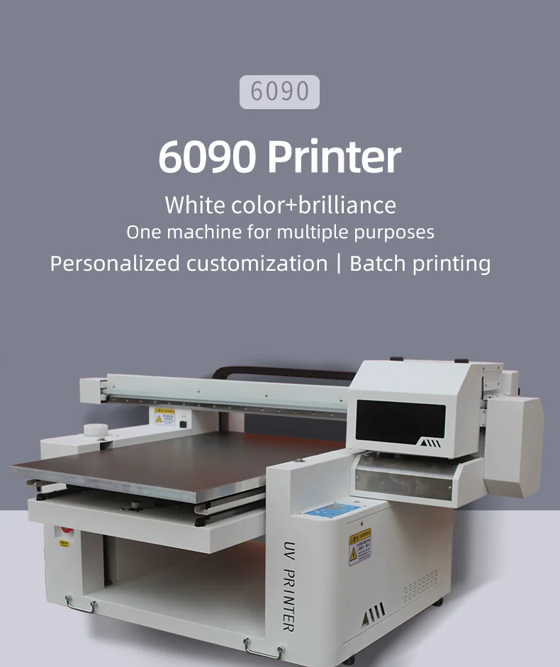 2023 Spot Wide Format Uv 6090 Flatbed Printer Printing Machine Three ...