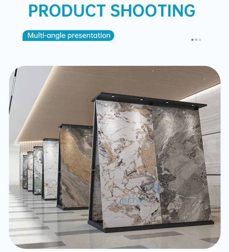 Customize High Quality Double Side Metal Stone Granite Stone Big Slab ...