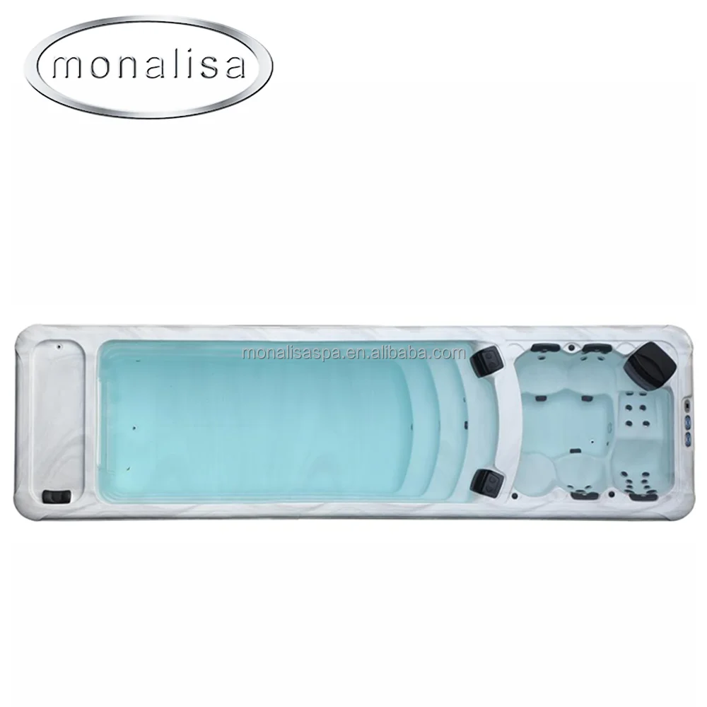 Monalisa Endless Dual Pool Swim Spa 8 Meters Acrylic Container Above ...
