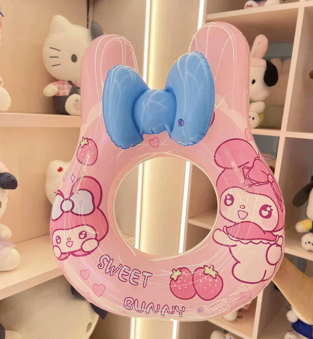 Inflatable Kuromi Swim Circle Melody Cinnamoroll Swimming Rings For ...