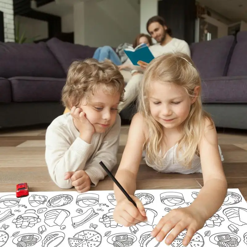 Large Coloring Roll Giant Coloring Poster Continuous Coloring Paper ...