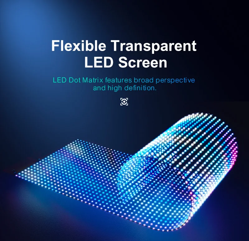 Customized Flexible Transparent LED Film for Advertising