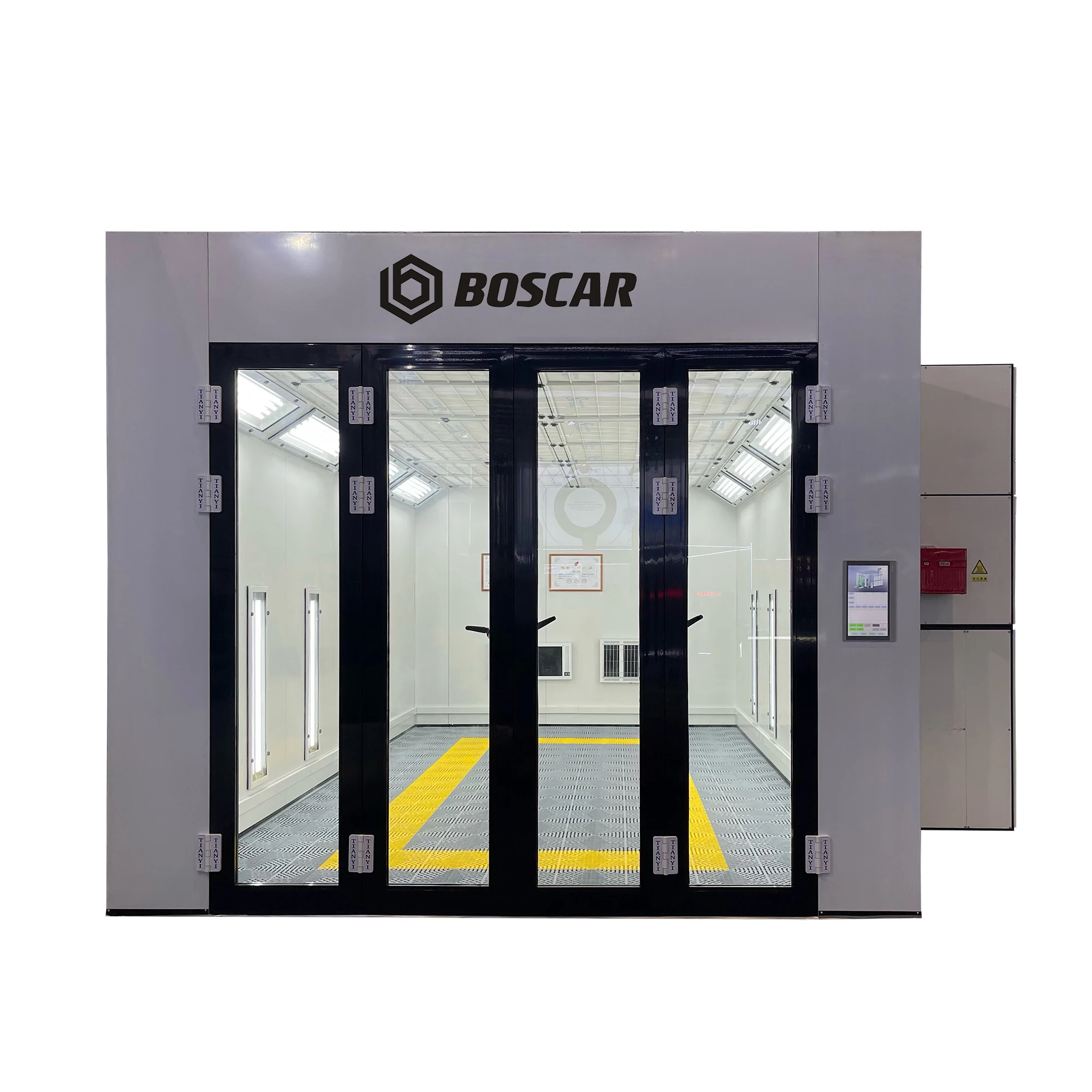 Luxury Spray Booth with Updated Wall Panel 7m/8m/9m Car Paint Room ...