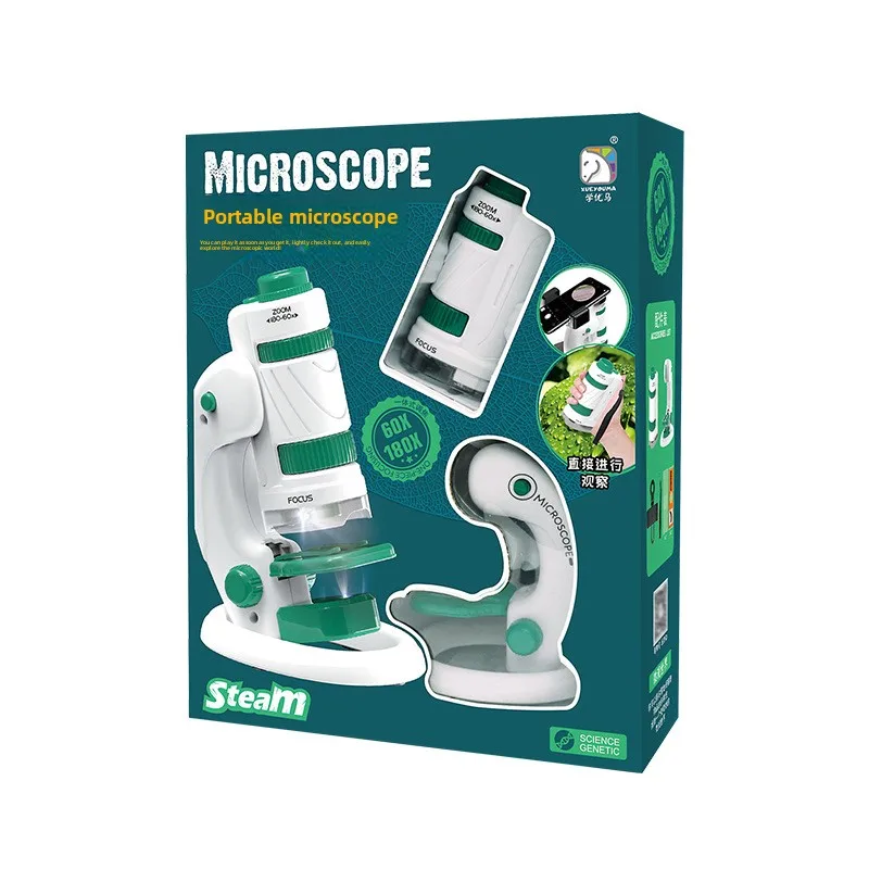 Portable Plastic Educational Toy Microscope For Primary And Secondary ...