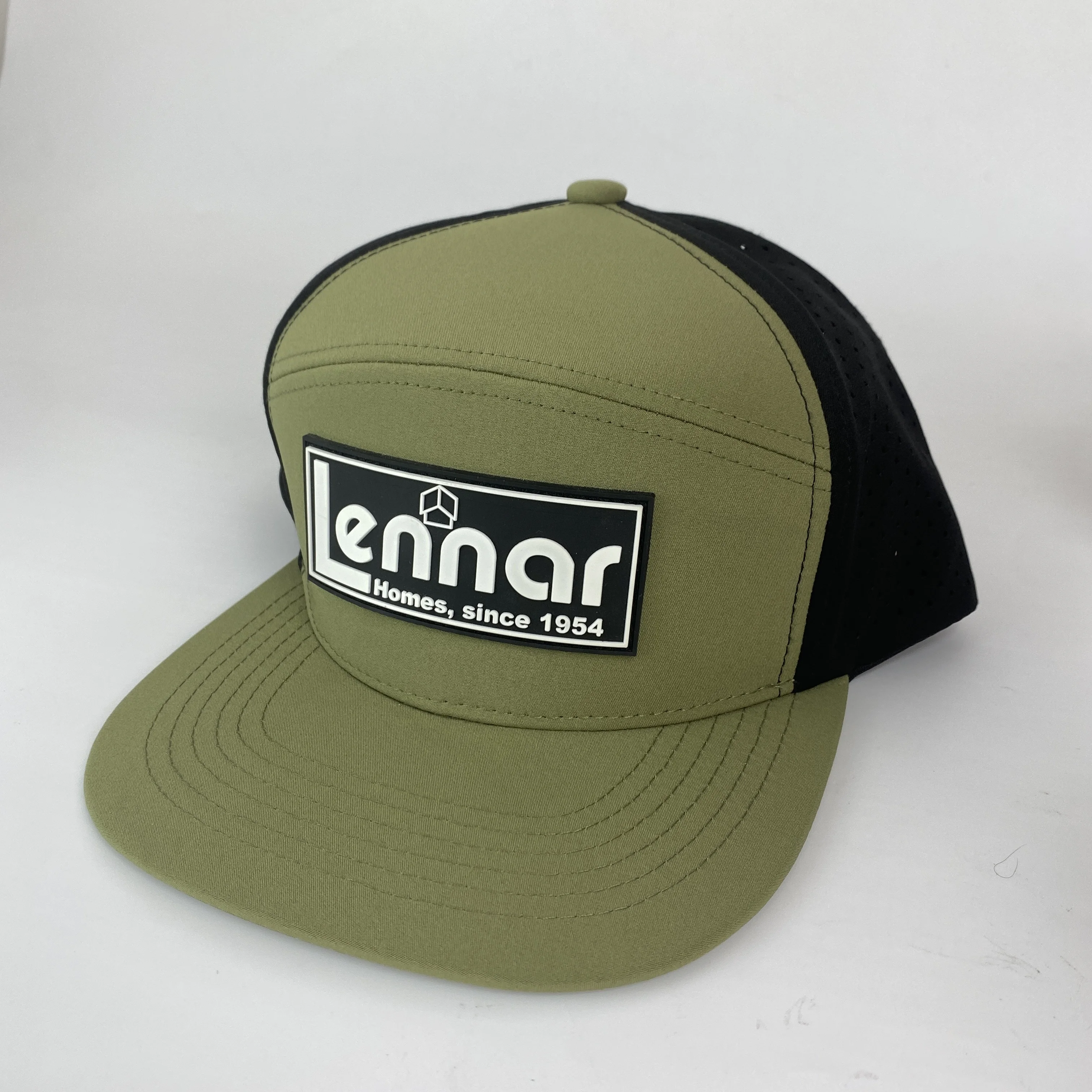 Hs15 Custom Men 6 Panel Logo Baseball Non-waterproof Veracap Snapback ...