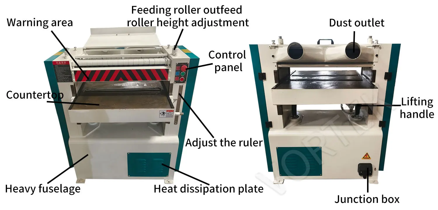 MB106 Spiral Cutter Head Planer Thicknesser Multipurpose Woodworking ...