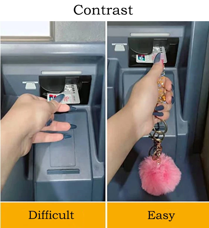 Custom Make Your Own Design Credit Card Plastic Grabber Keychain For ...