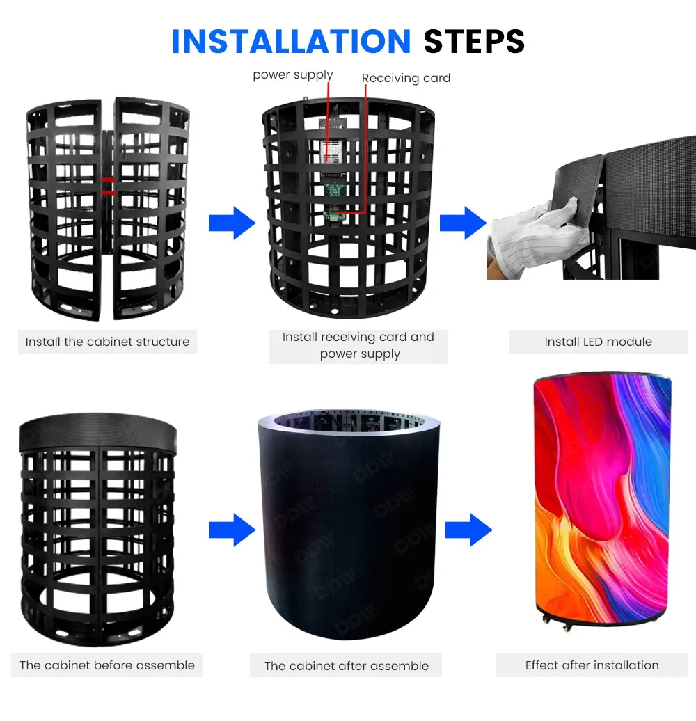 Indoor Flexible LED Screen - Absen Round Circle Display
