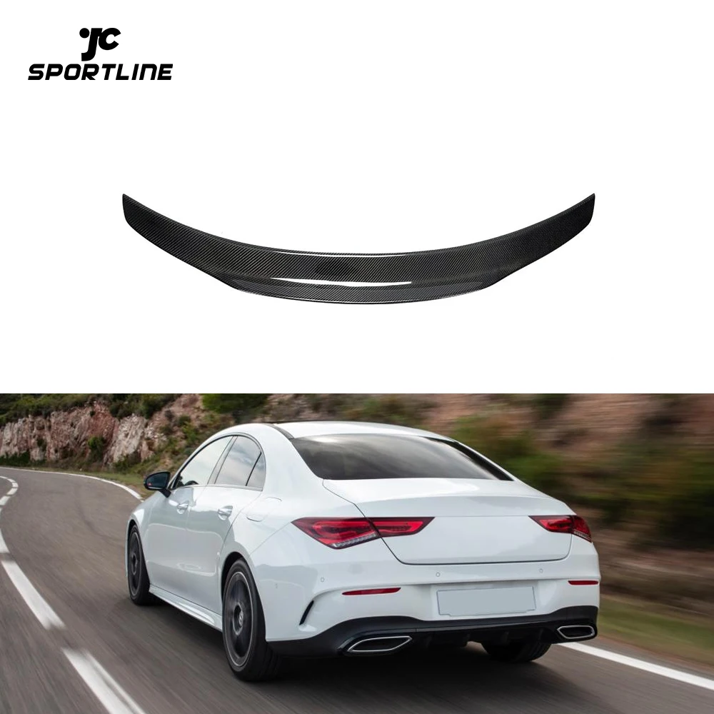 JC Sportline Carbon Fiber Rear Spoiler for Benz CLA C118 CLA200 CLA250 ...