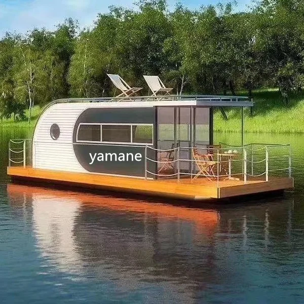 36ft YAMANE New Design Aluminum Pontoon House Boat - Family Floating ...
