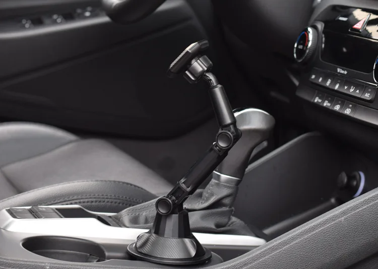 Car Cup Holder Expander With Phone Mount 360 Degree Rotation Cup Holder ...