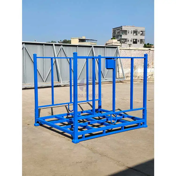 Warehouse Steel Storage Collapsible Stacking Truck Tire Transport Rack ...