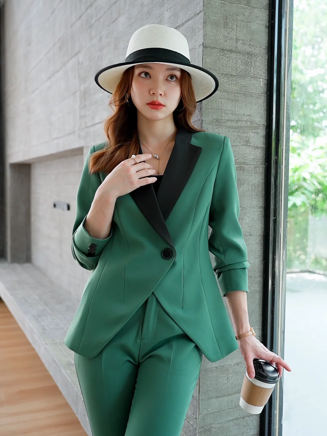 High Quality 2024 Spring Women's Suit Two Piece Women's Business Long ...