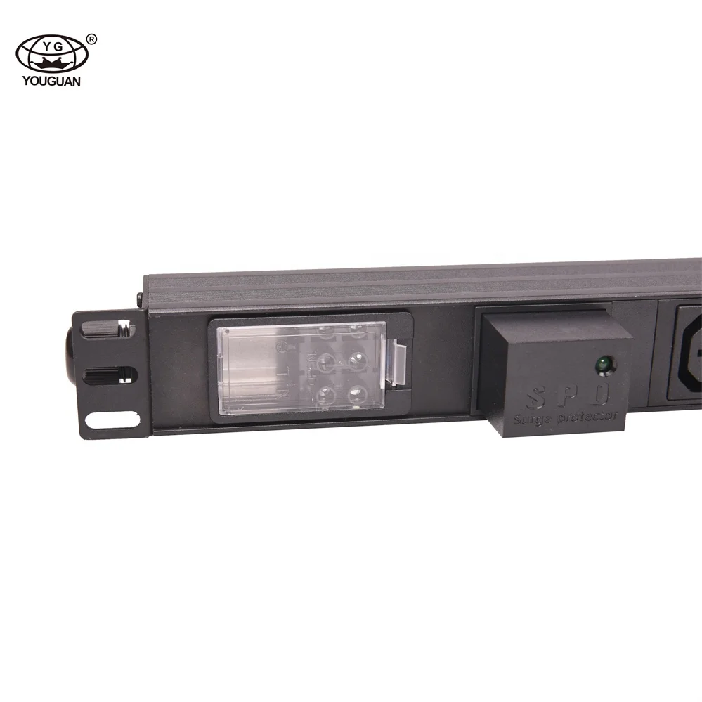 Iec C13 Pdu 6 Way 250v 16a Hot Swappable Surge Protection Wireless Terminal Aluminium Alloy ...
