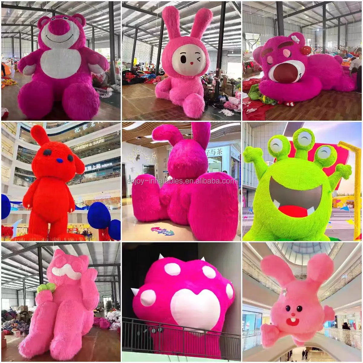 Giant Clear PVC Inflatable Bear Teddy for Advertising Air-Sealed ...