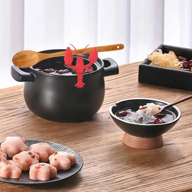 Odm&oem Bpa Free Silicone Red Lobster Spoon Holder Rest Kitchen Pot ...