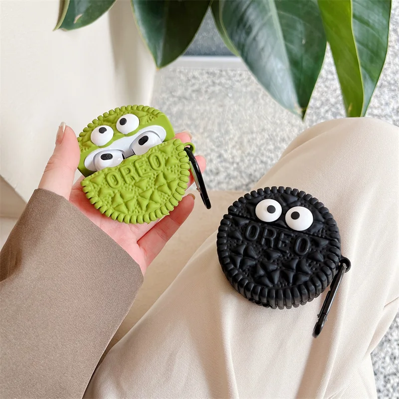Cartoon Oreo Cookies Silicone for Apple Airpods Pro 2 3 Earphone Case ...