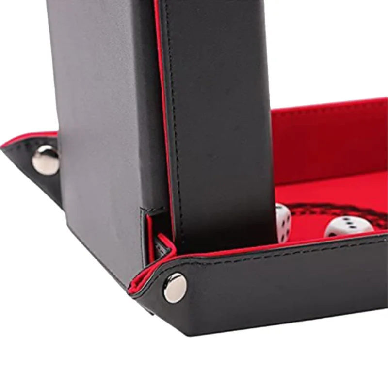 Factory Custom Leather DND Gaming Folding Dice Tower and Tray for ...
