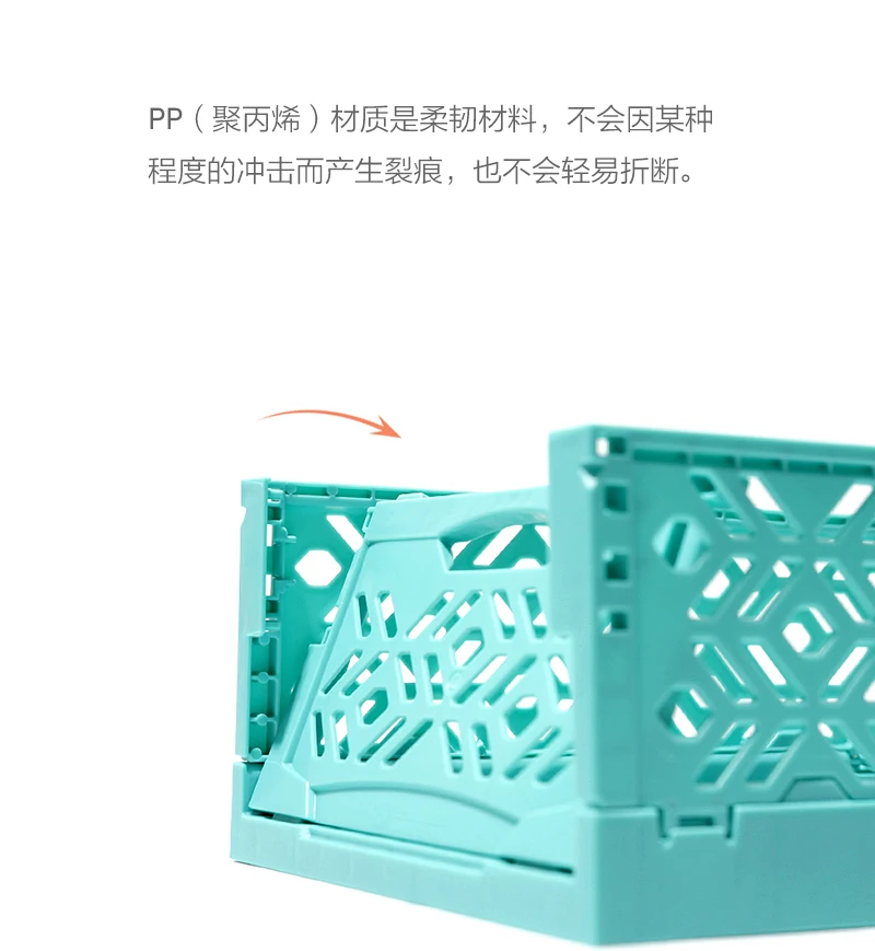 Macaron Folding Plastic Case Student Desk Top Organizer Notebook Tape ...