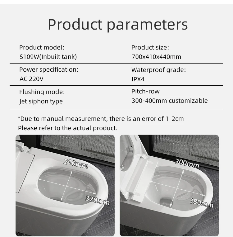 Modern Sanitary Ware P Trap Wc Floor Mounted Elongated Foot Sensor ...