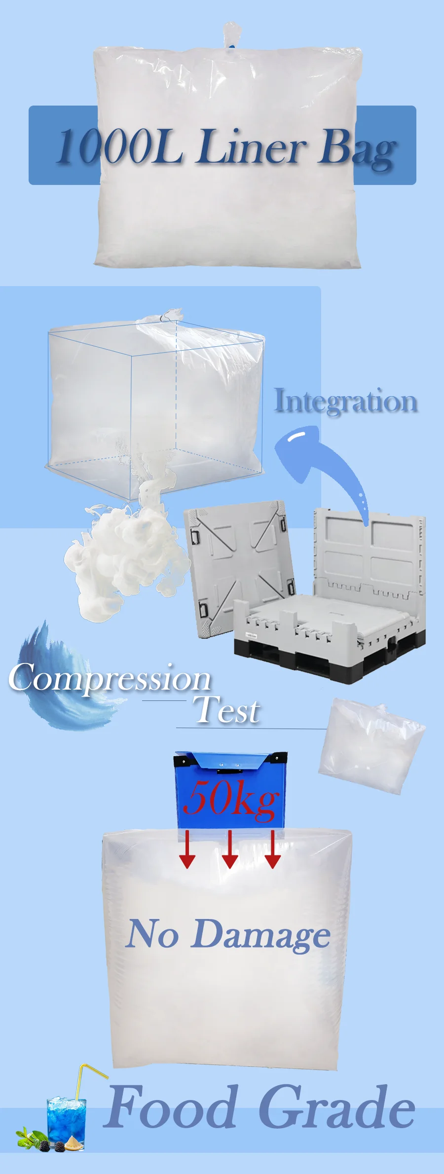 1000l -1400l Plastic Check Valve Nylon For Food Corn Syrup Transparent ...