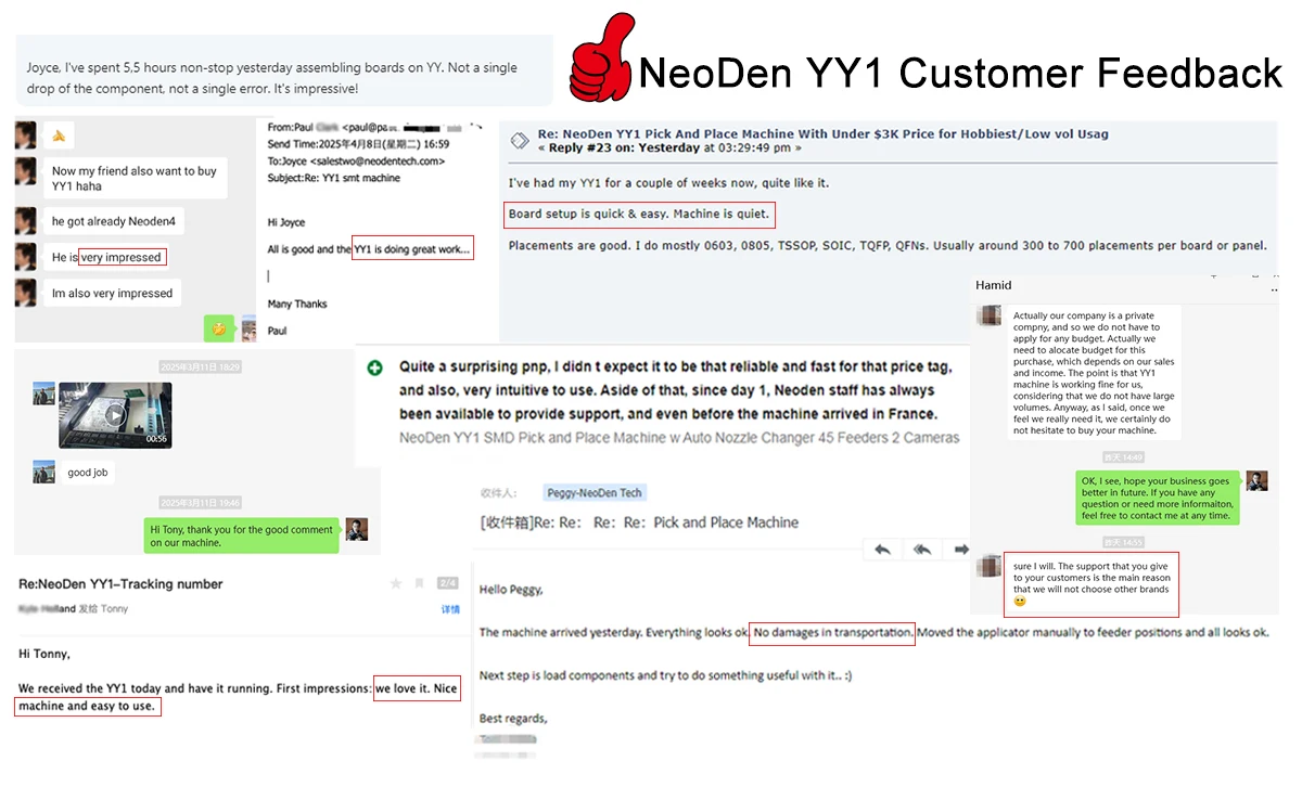 Neoden YY1 Table Top SMD SMT Assembly Machine - 4000CPH