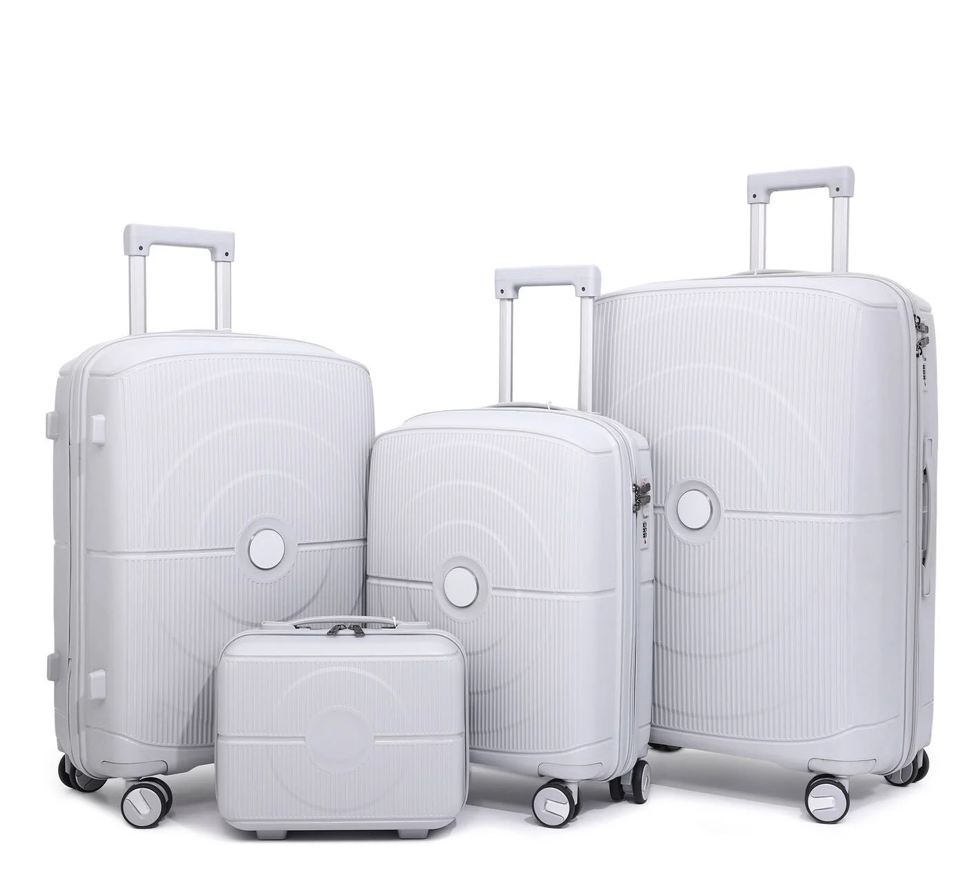 Fashion travel luggage Wholesaler 3 pieces PP spinner suitcase Durable ...