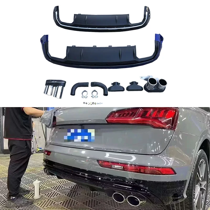 Alibaba.com: Modified Rear Bumper Lip Diffuser for Audi Q5 SQ5 2019 ...