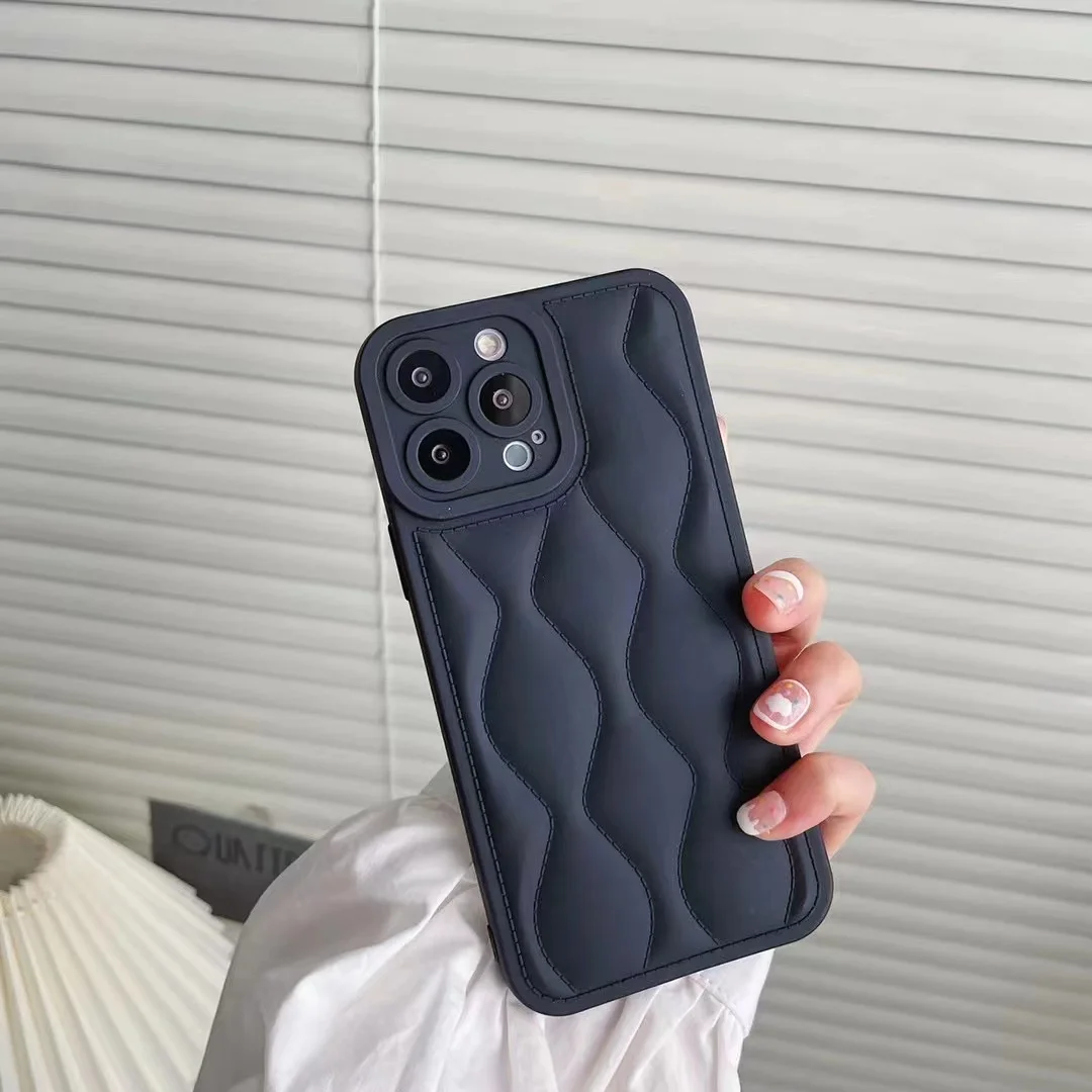 Mobile Phone&accessories Klein Blue Down Jacket Cover Jelly Puffy Phone ...