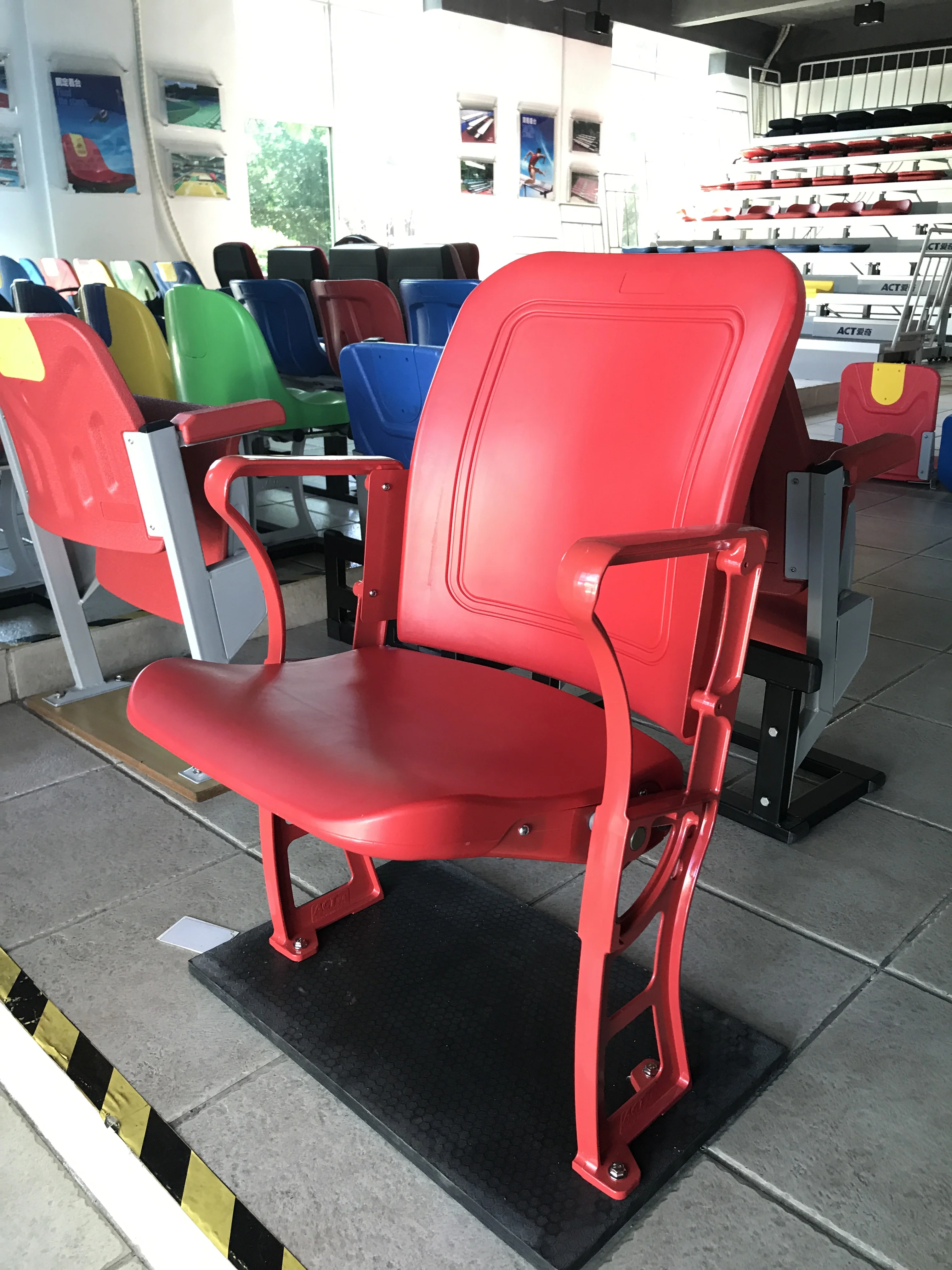 Asiento Estadio Plegable Plastico - Fixed VIP Stadium Seat with ...