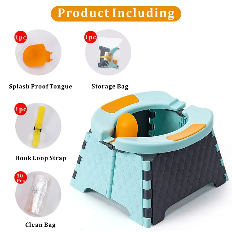 Collapsible Potty Training Seat For Toddler Portable Kids Travel Potty ...