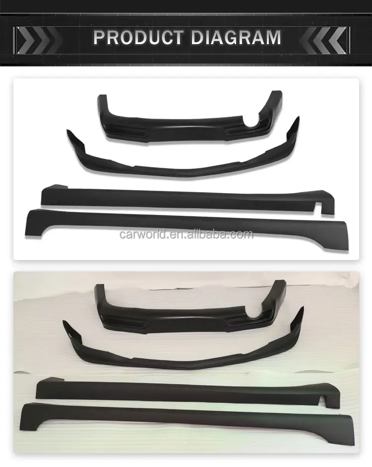 Mazda 3 2012-2015 Body Kit - M3 Style Front Lip & Diffuser