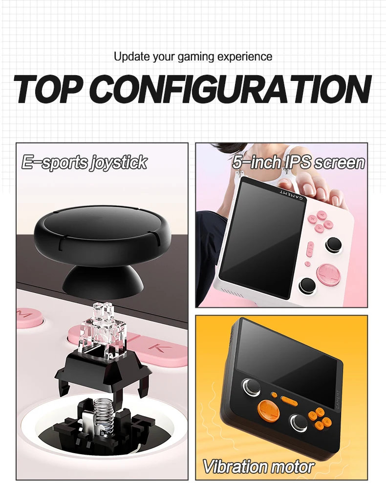 2025 Air Version 5 Inch R36S E5 Plus Arcade Handheld Retro Video Game ...