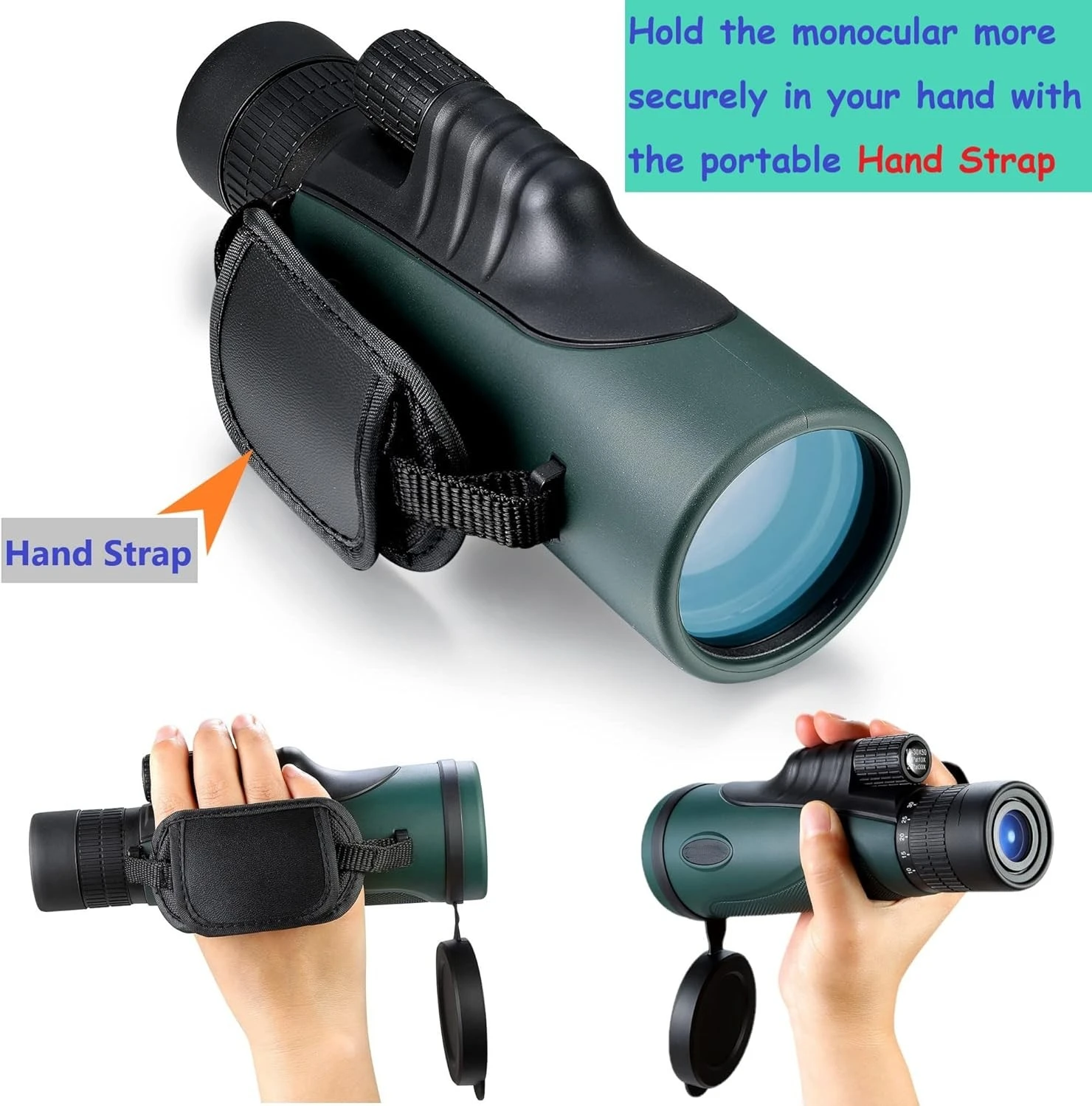 10-30x50 Zoom Monocular Telescope BAK4 Prism & FMC Lens - Waterproof ...