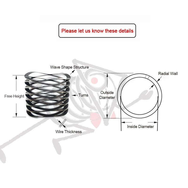Custom Multi-wave Nickel Titanium Spring Compression Wave Spring ...