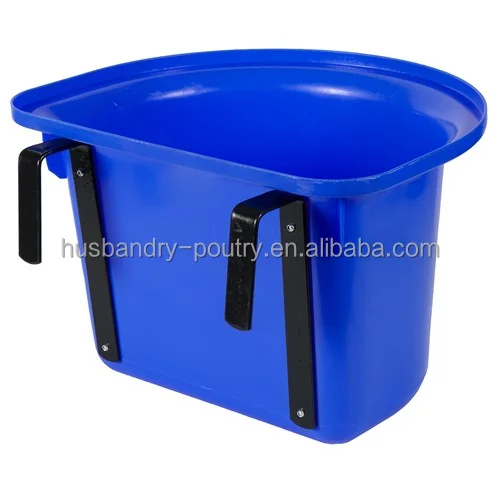Horse Plastic Portable Hook Over Feed Manger 12 Liter Fence Feeder ...