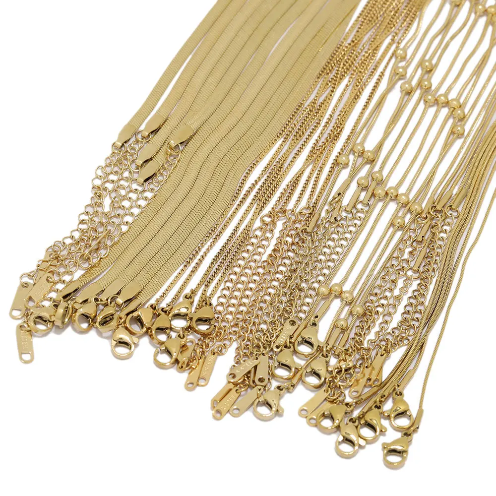 Wholesale Link Chain 40+5cm Snake Chains in Bulk DIY Jewelry