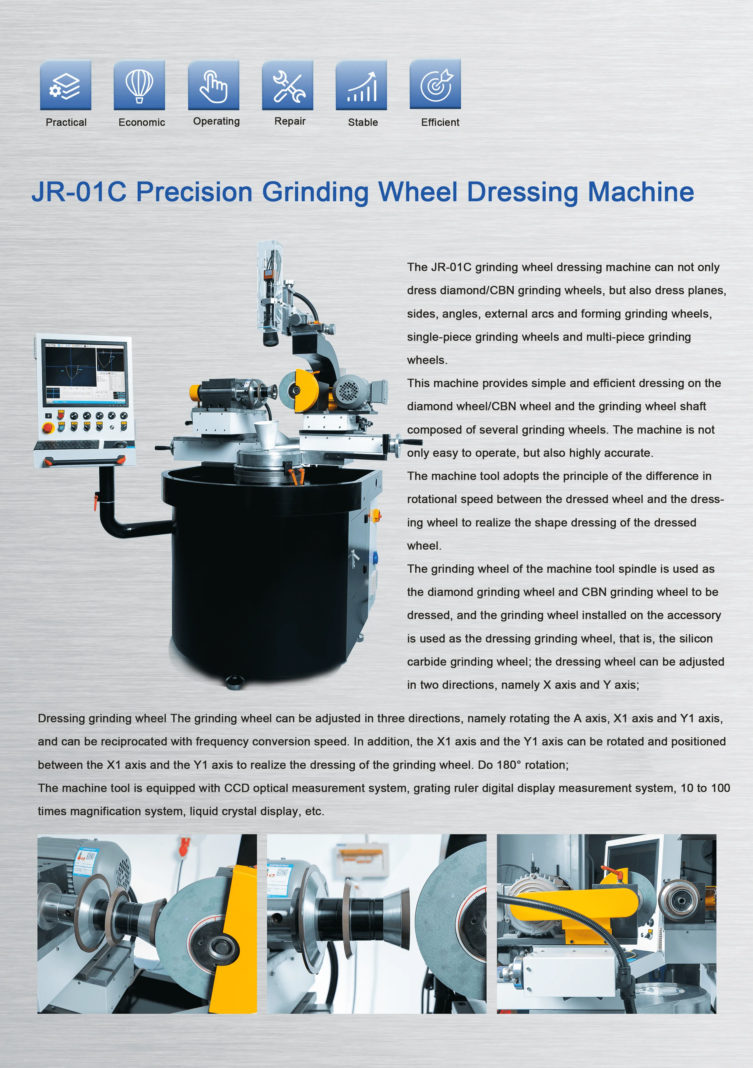 JR Precision Grinding Wheel Dressing Machine - High Quality