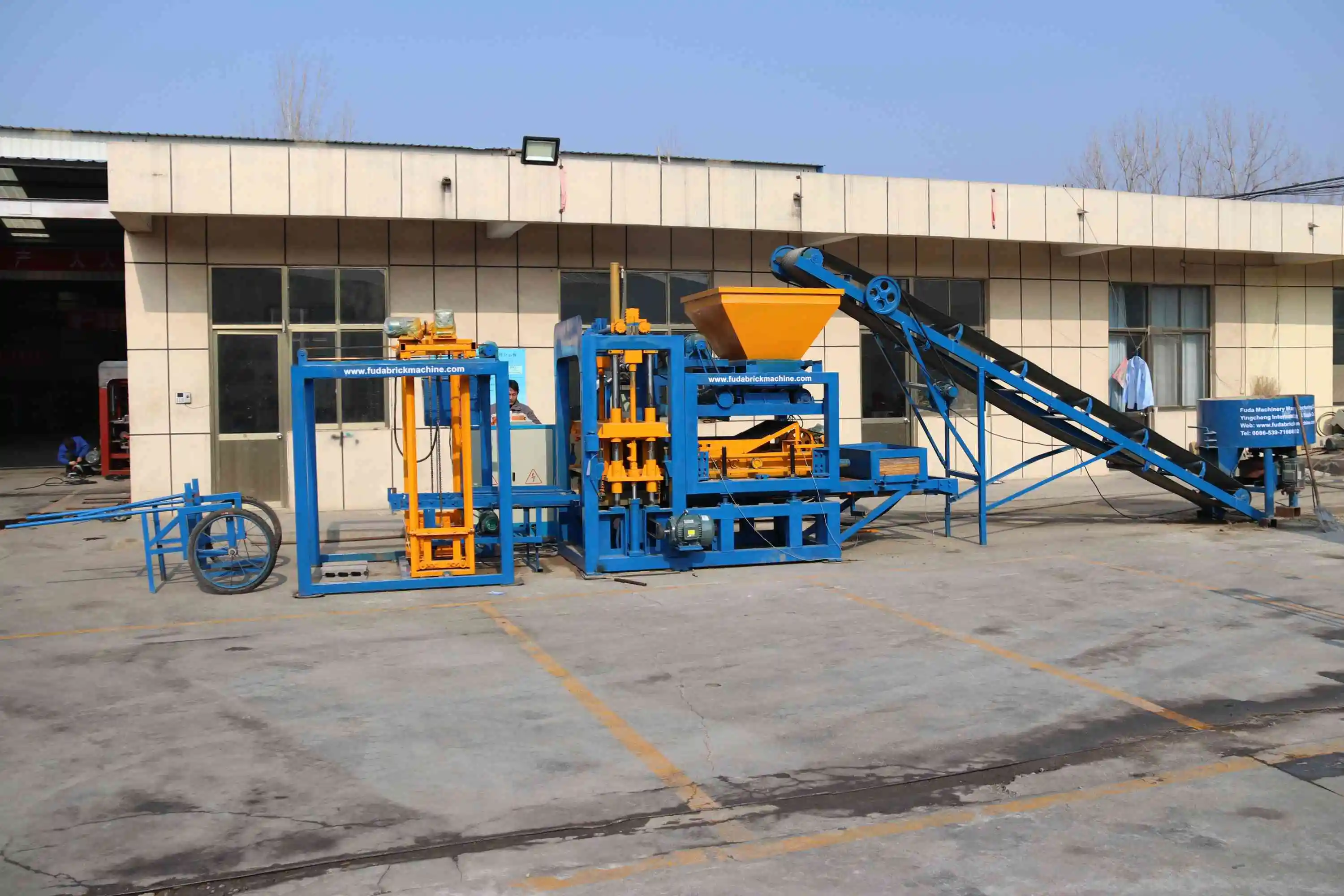Small Scale Block Brick Making Machine Automatic Production Line ...