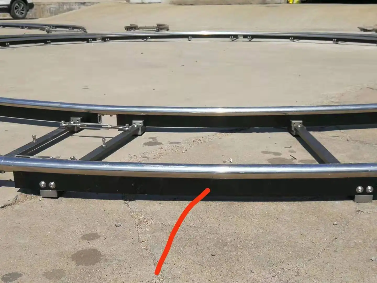 Heavy Steel Round Film Camera Dolly And Track Rail - Buy Camera Dolly ...