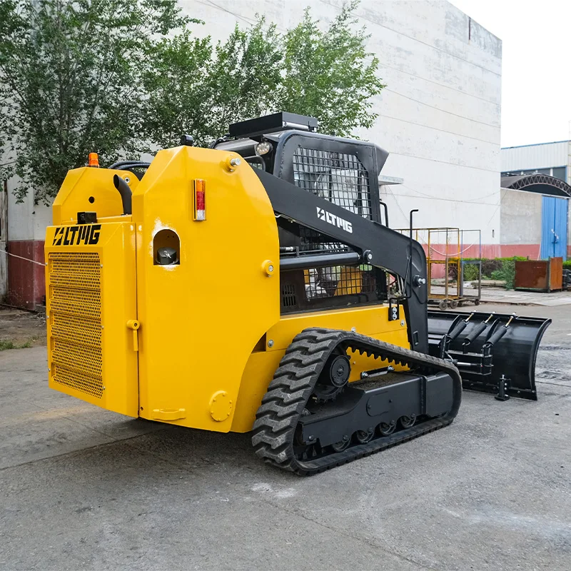 China Powerful Hydraulic Track Skid Steer 1200kg Loader