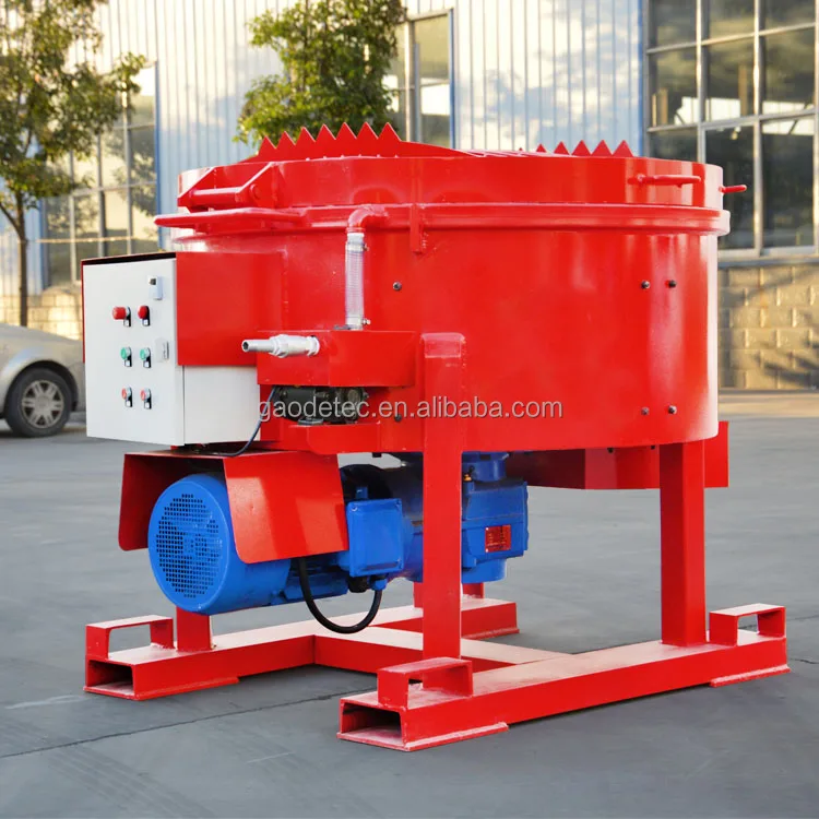 Portable 500kg Capacity Refractory Pan Mixers for Mixing Friction ...