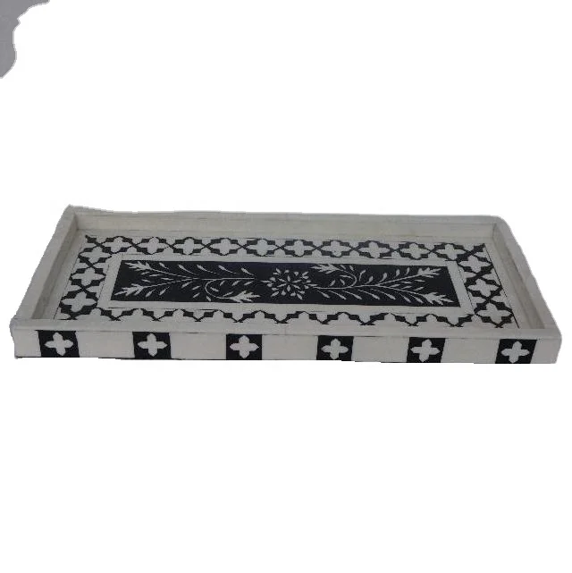 Bone Inlay Tray Design Floral Patterns Colours Size Can Be Customized ...