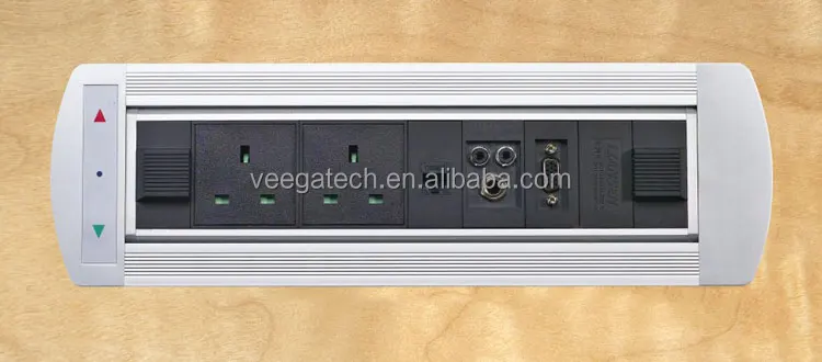 Motorized Automatic Flipping Universal Power Socket for Office