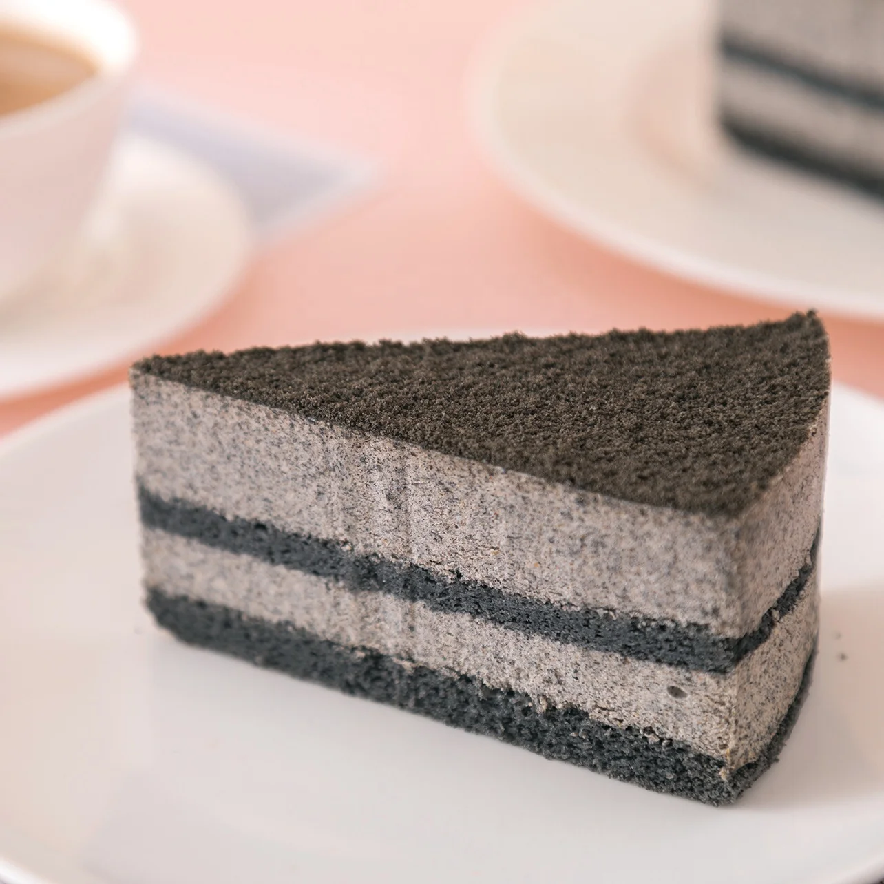 Black Sesame Mousse Cake 8 Inches Animal Cream Dessert Birthday Party ...
